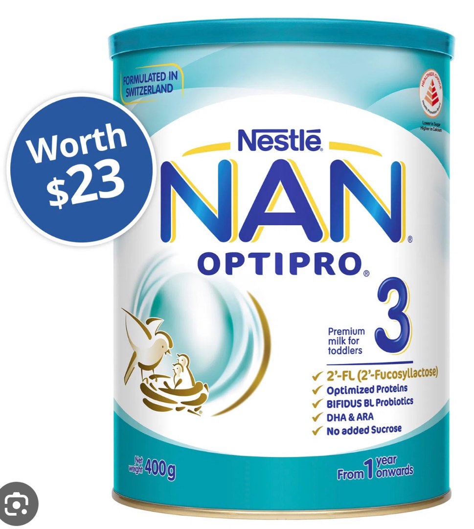 Nestle NAN OPTIPRO 3 (400g) Milk Powder for Toddlers, Babies & Kids ...