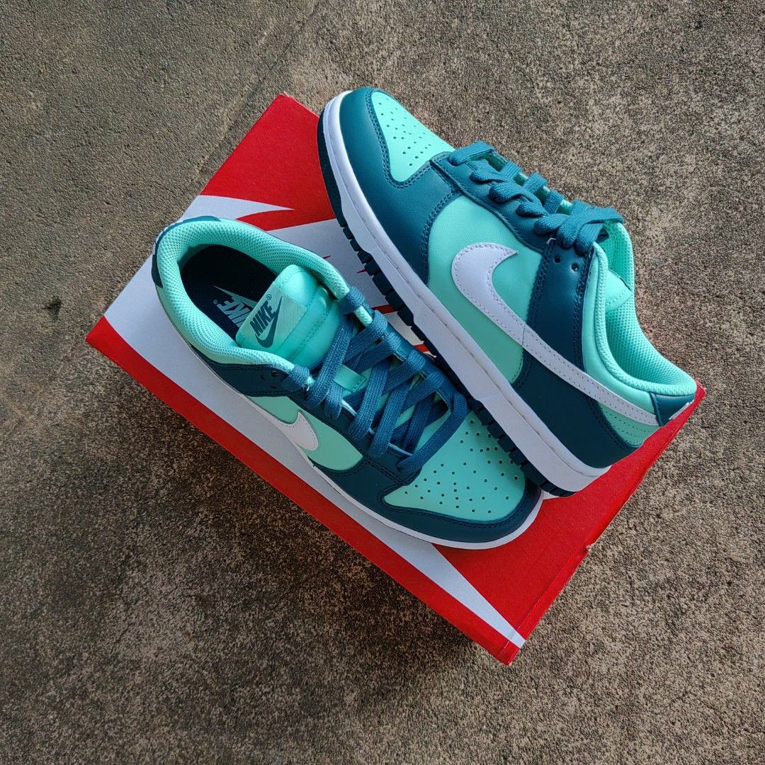 Nike Dunk Low 'Geode Teal', Men's Fashion, Footwear, Sneakers on Carousell
