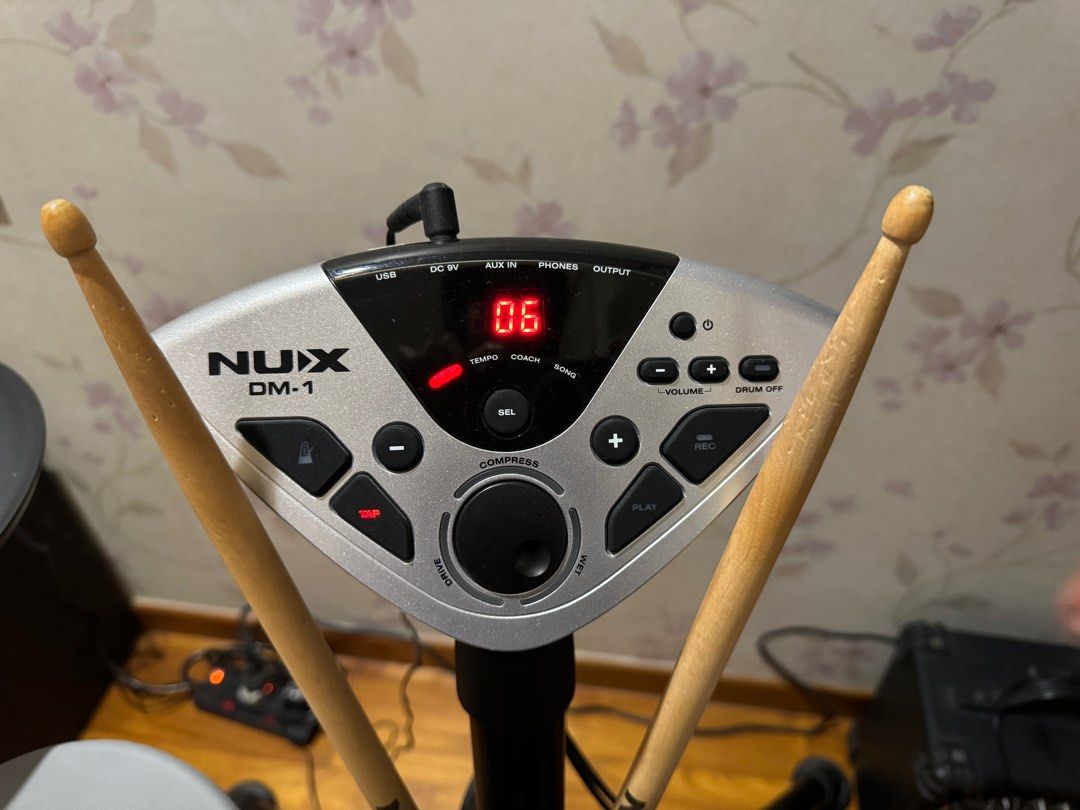 NUX DM-1 Electric drum set., Hobbies & Toys, Music & Media, Musical Instruments on Carousell