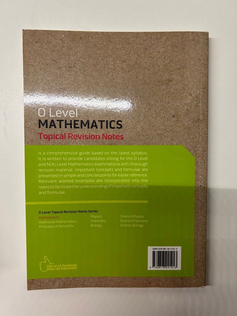 O Level Mathematics Topical Revision Notes, Hobbies & Toys, Books ...