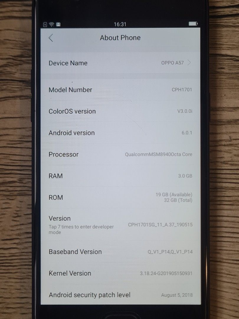 OPPO A57 CPH1701 Android Phone Black 32 GB, Mobile Phones & Gadgets ...
