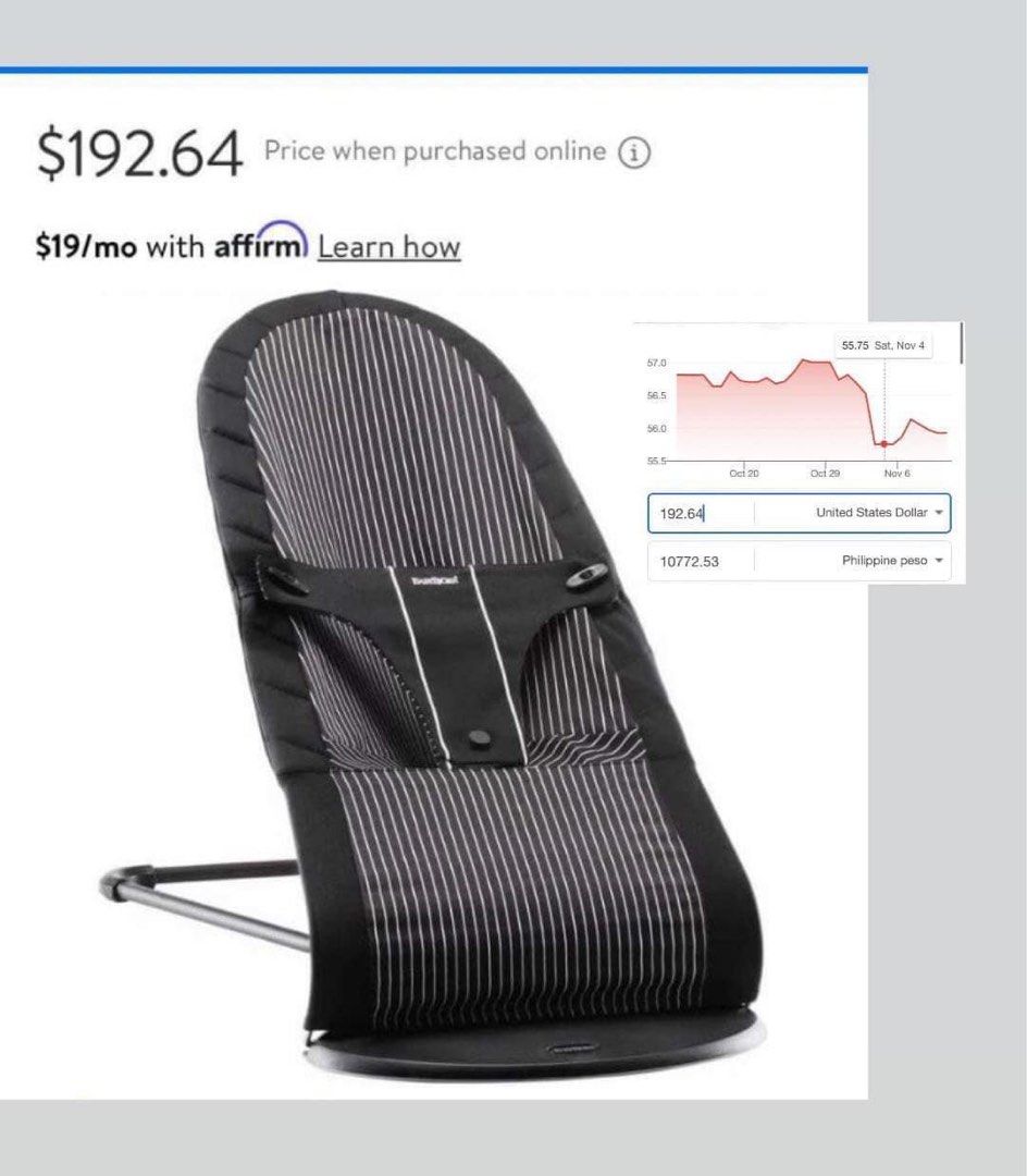 Original BabyBJorn Bouncer/Rocker, Babies & Kids, Infant Playtime on ...