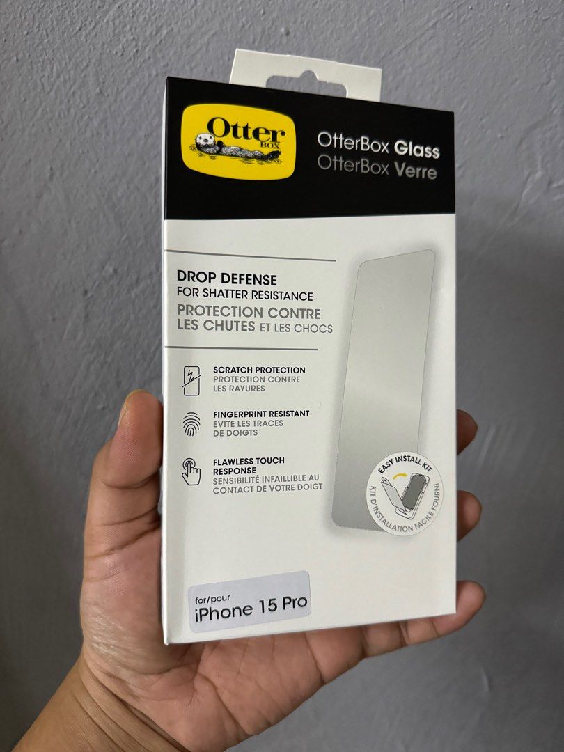 Otterbox Tempered Glass iPhone 15 Pro/14 Pro - Clear, Mobile Phones ...