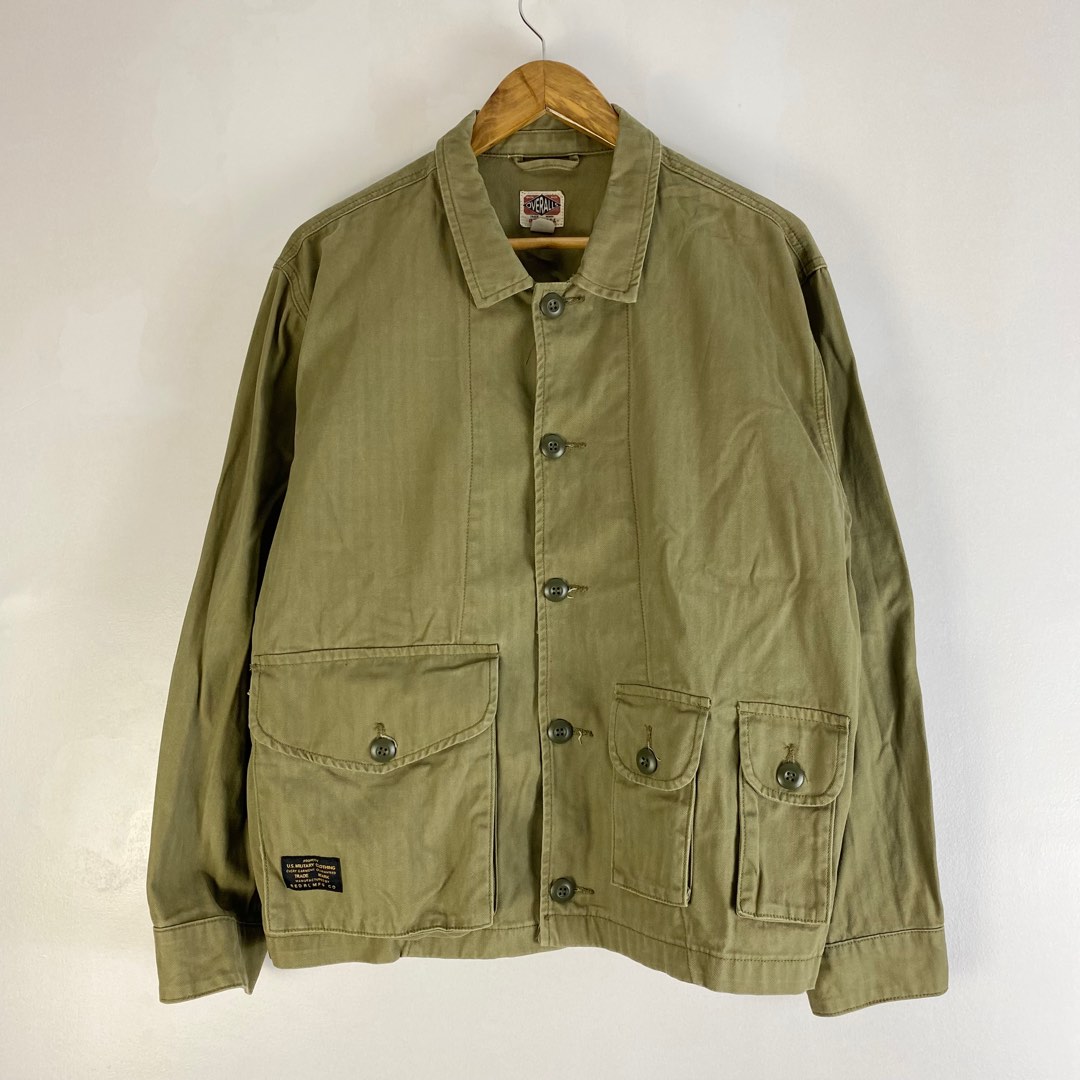 Overalls Union Made Red Ruggison Workwear Jacket, Men's Fashion, Coats ...