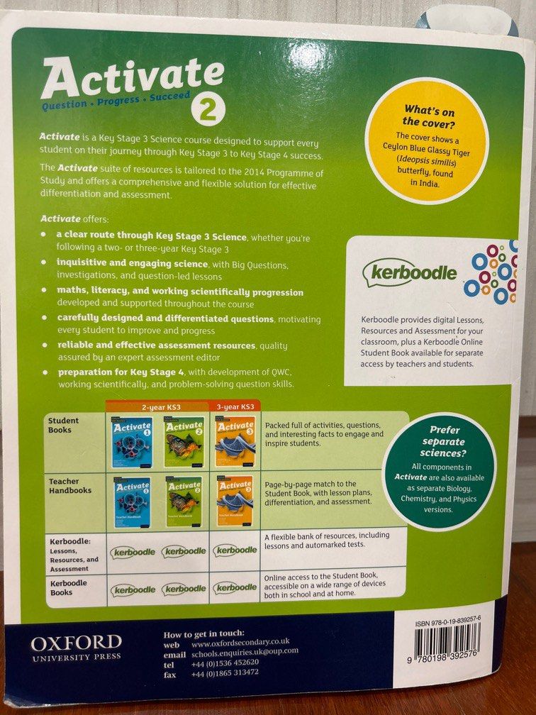 Oxford Key stage 3 Science, Hobbies & Toys, Books & Magazines ...
