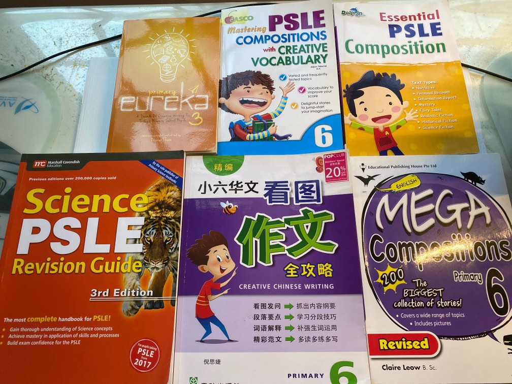 P6 composition books and PSLE Science Revision guide, Hobbies & Toys ...