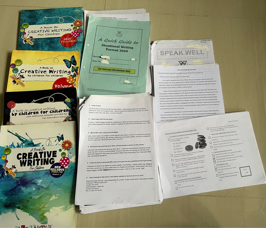 P6 PSLE TAS and School Creative Writing / oral materials, Hobbies ...