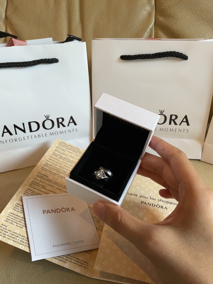Pandora Couple Ring Collection, Women's Fashion, Jewelry & Organizers ...