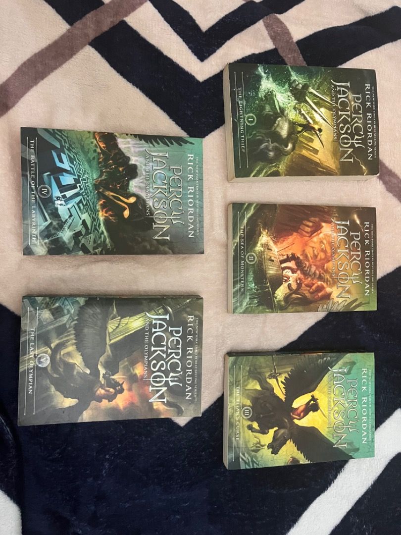 Percy Jackson complete set, Hobbies & Toys, Books & Magazines, Fiction ...