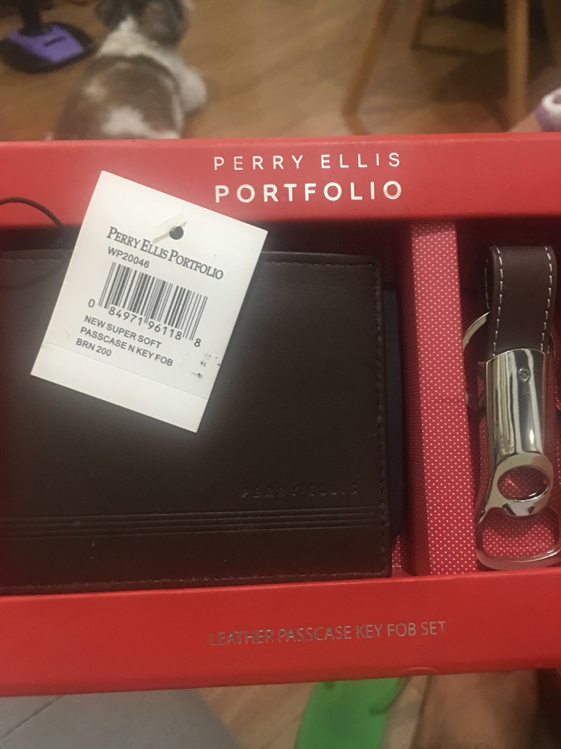PERRY ELLIS WALLET SET, Luxury, Bags & Wallets on Carousell
