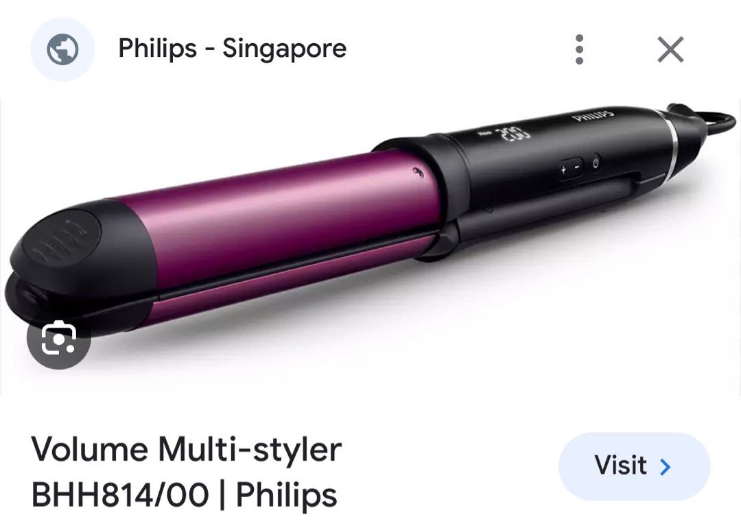 Philips 2-in-1 curler and straightener, Beauty & Personal Care, Hair on ...