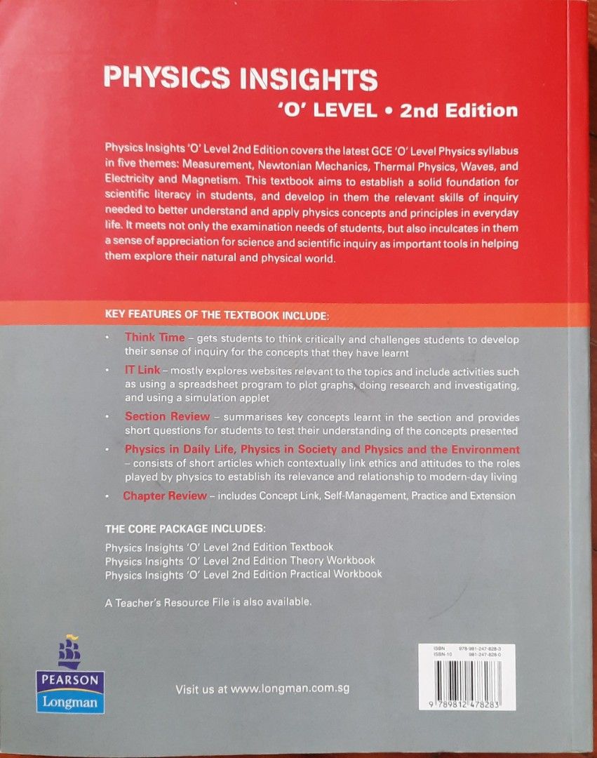 Physics Insight O level - 2nd Edition, Hobbies & Toys, Books ...