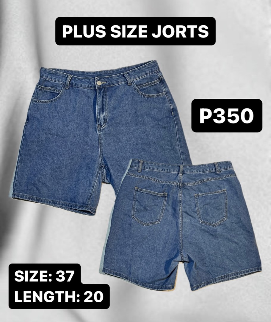 PLUS SIZE JORTS, Women's Fashion, Bottoms, Shorts on Carousell