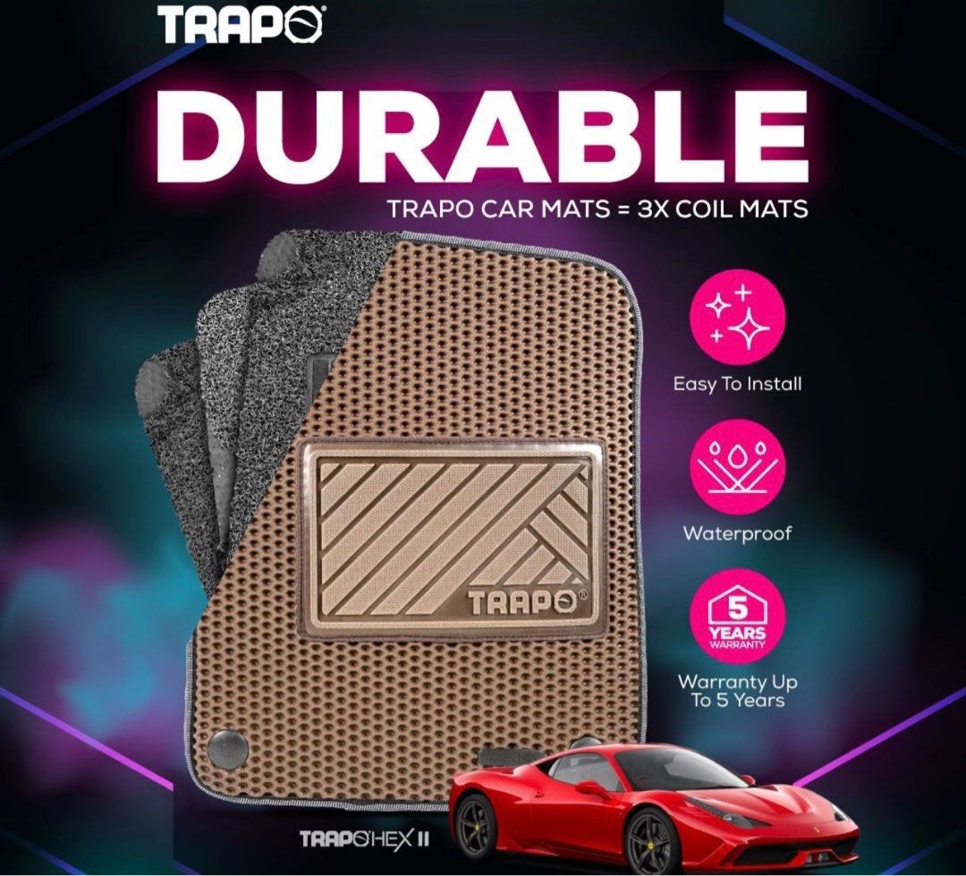 [PO] Authentic Trapo Car Mat Classic ECO HEX II - anti bacterial ...