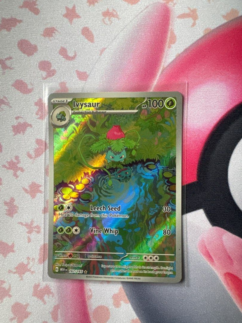 Pokémon 151 Ivysaur IR, Hobbies & Toys, Toys & Games on Carousell