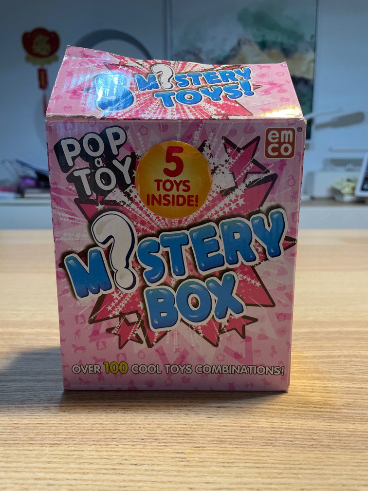 Pop-a-toy Mystery box 5 toys inside (Opened box before), Hobbies & Toys ...