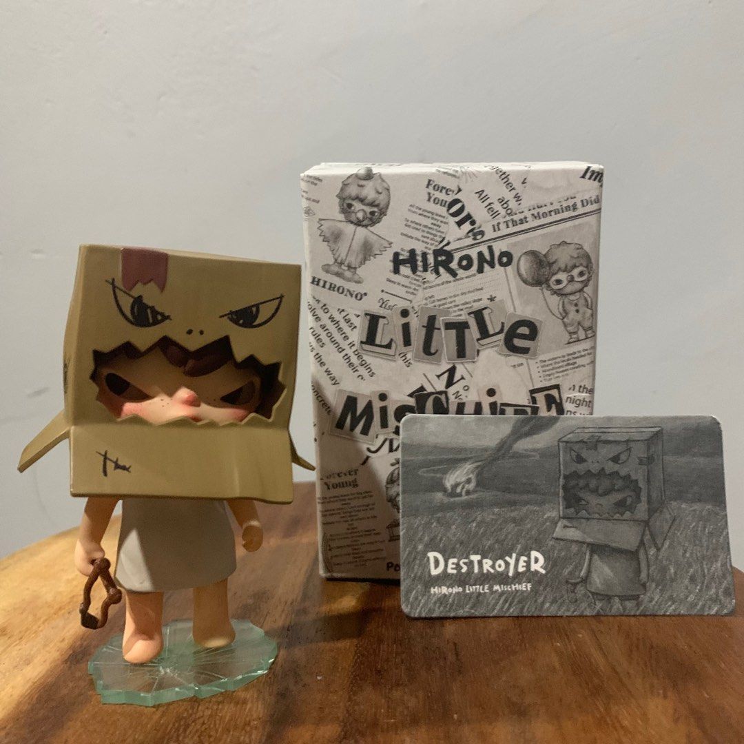 Popmart Hirono Little Mischief Destroyer, Hobbies & Toys, Toys & Games ...