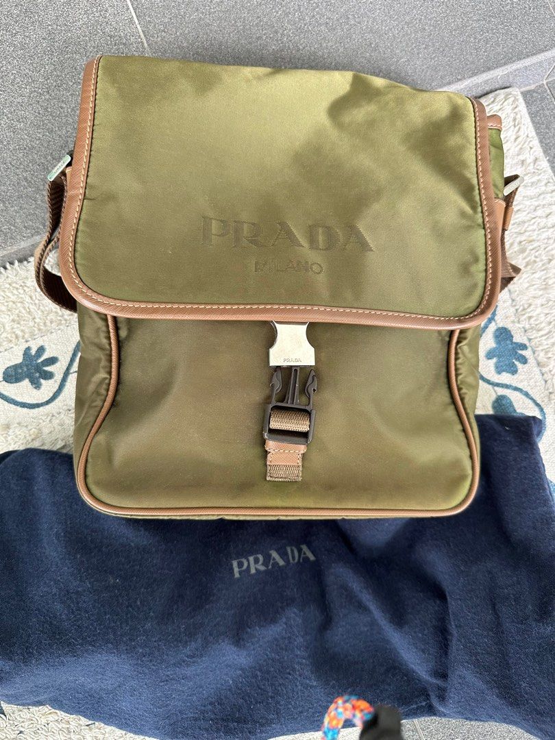 Prada sling unisex, Men's Fashion, Bags, Sling Bags on Carousell