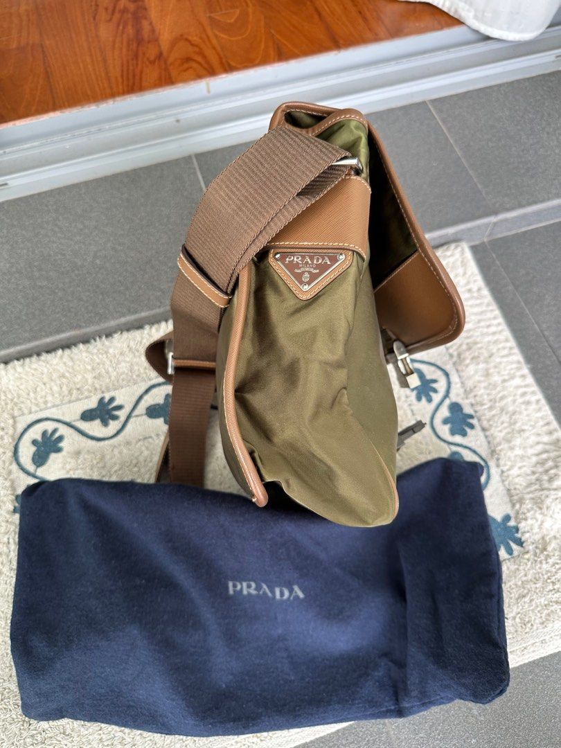 Prada sling unisex, Men's Fashion, Bags, Sling Bags on Carousell