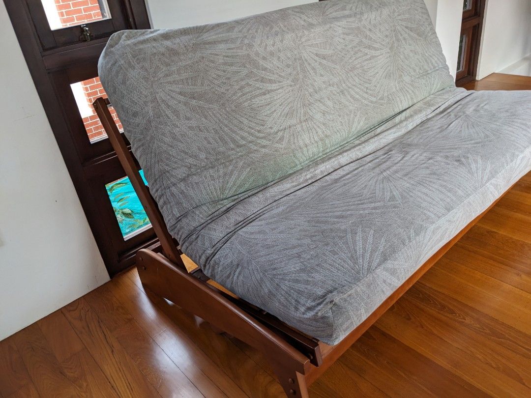Premium Futon Sofa Bed Folding Couch, Furniture & Home Living ...