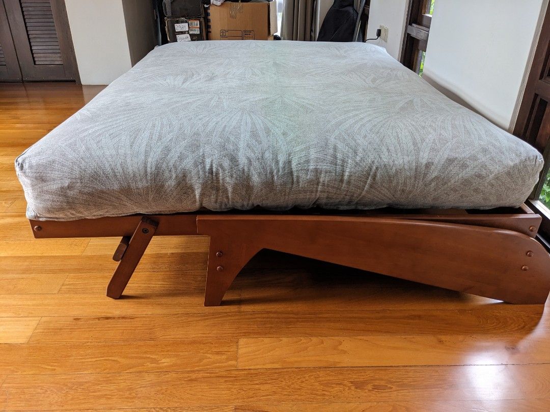 Premium Futon Sofa Bed Folding Couch, Furniture & Home Living ...