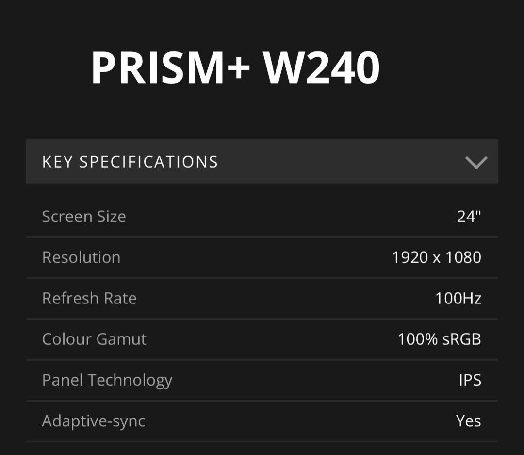 Prism + monitor, Computers & Tech, Parts & Accessories, Monitor Screens ...