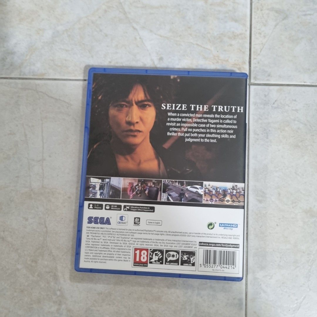 PS5 Lost judgement, Video Gaming, Video Games, PlayStation on Carousell