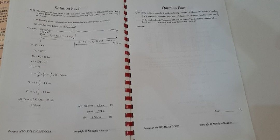 PSLE & P6 maths book B by maths digest Mr Pang, Hobbies & Toys, Books ...