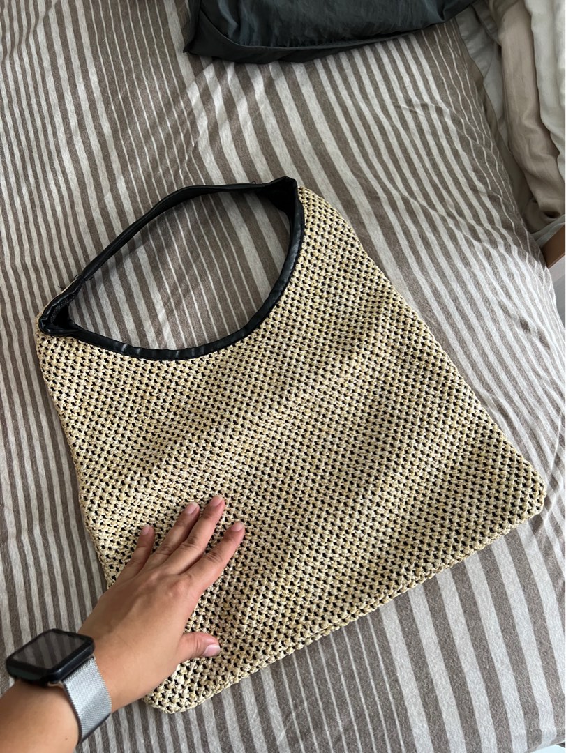 Rattan Bag with one inner zip, Women's Fashion, Bags & Wallets ...