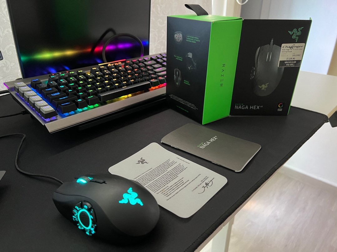 Razer Naga Hex v2 Gaming Mouse, Computers & Tech, Parts & Accessories ...