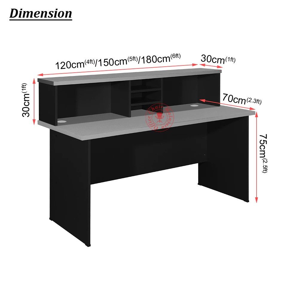 Reception Counter Table Counter Cash Counter Meja Kauntet Meja Cashier ...