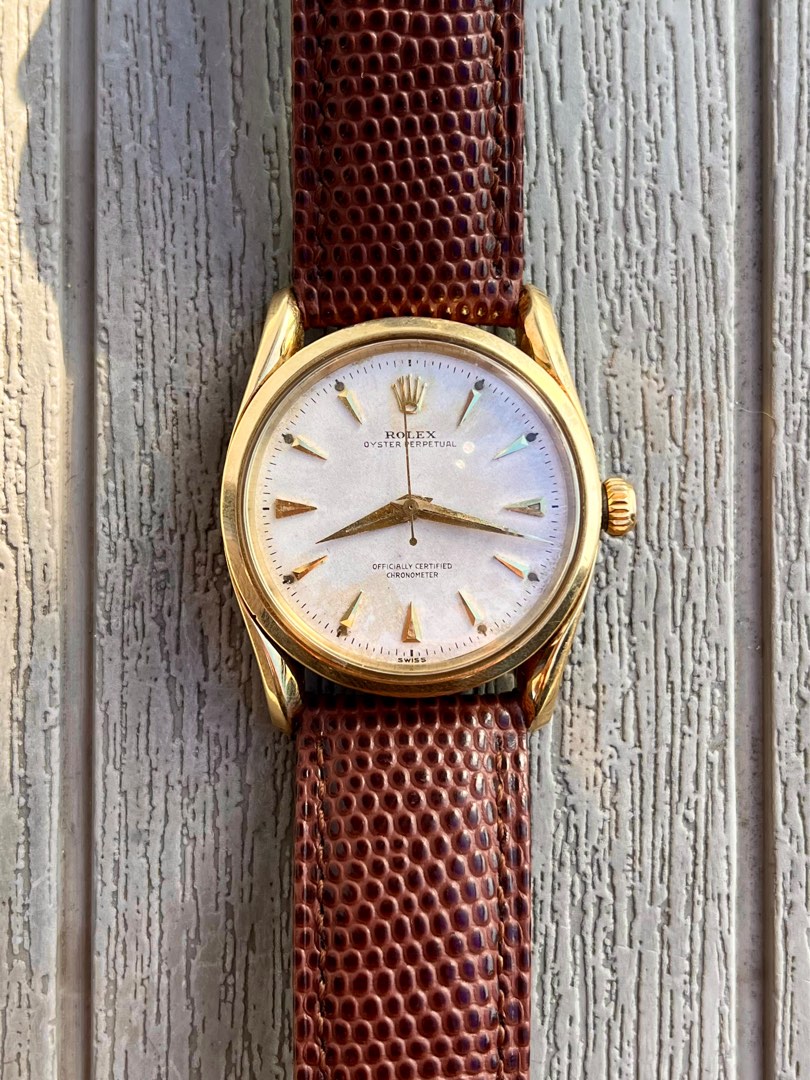 Rolex Oysterperpetual 6292 14kt Gold, Luxury, Watches on Carousell