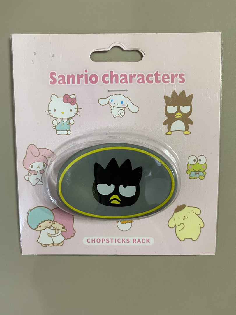 全新正版Sanrio XO Bad Badtz-Maru 筷子座 Chopsticks Rack, 傢俬＆家居, 廚具和餐具, 餐具和餐具 ...