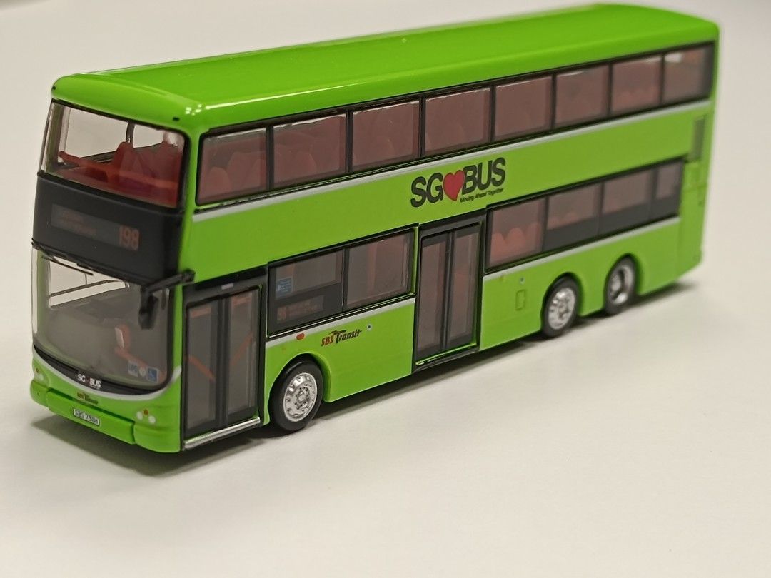 SBS Transit Singapore Bus Service No. 198 ,Service No. 72. Volvo CDGE ...