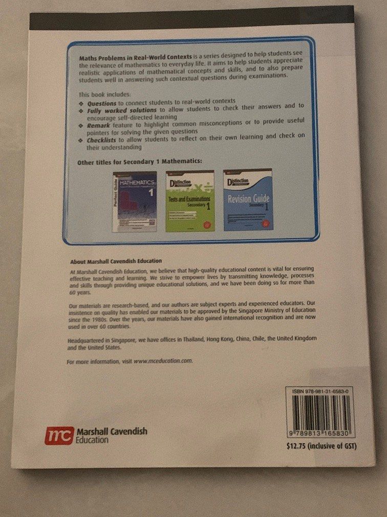 Sec 1 - Maths Problems in Real World Contexts, Hobbies & Toys, Books ...