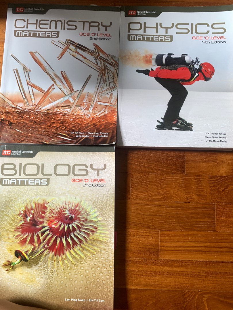 Secondary 3 and 4 science textbooks physics biology chemistry, Hobbies ...
