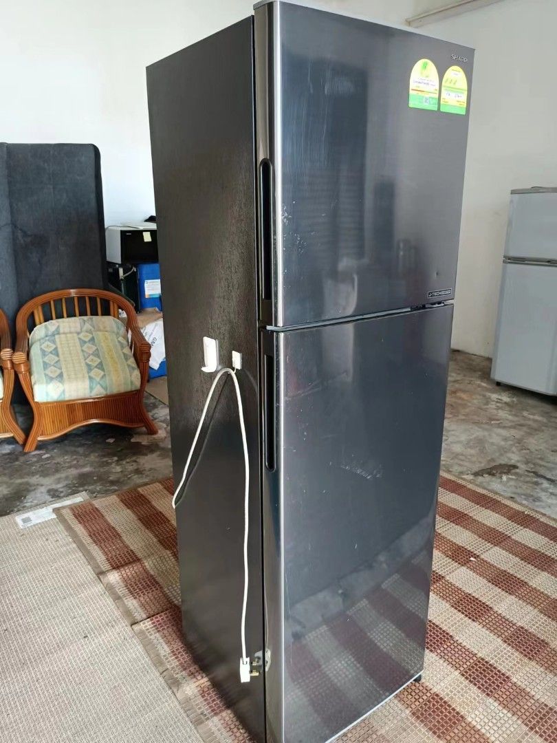 Sharp two doors Fridge 255L, TV & Home Appliances, Kitchen Appliances ...