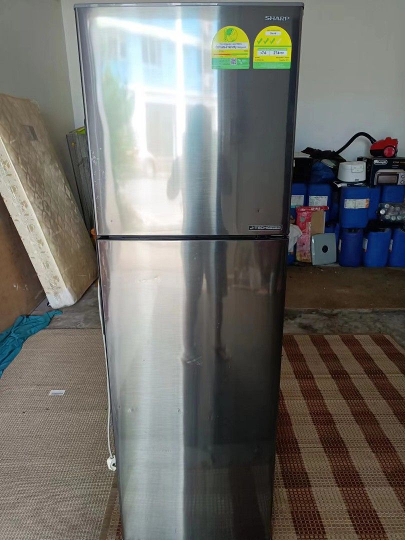 Sharp two doors Fridge 255L, TV & Home Appliances, Kitchen Appliances ...