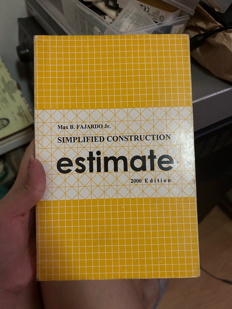 Simplified Construction Estimate - Max Fajardo, Hobbies & Toys, Books & Magazines, Textbooks on ...