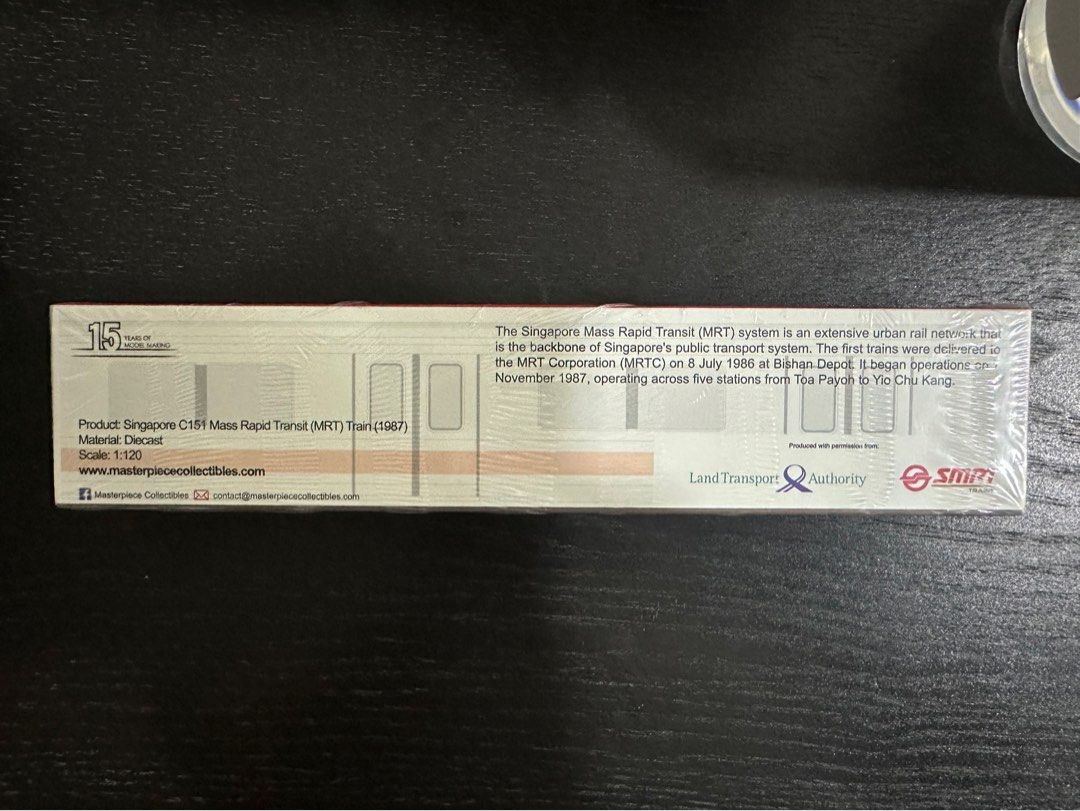 Singapore MRT 1/120 Scale C151 Mass Rapid Transit Train Knackstop ...