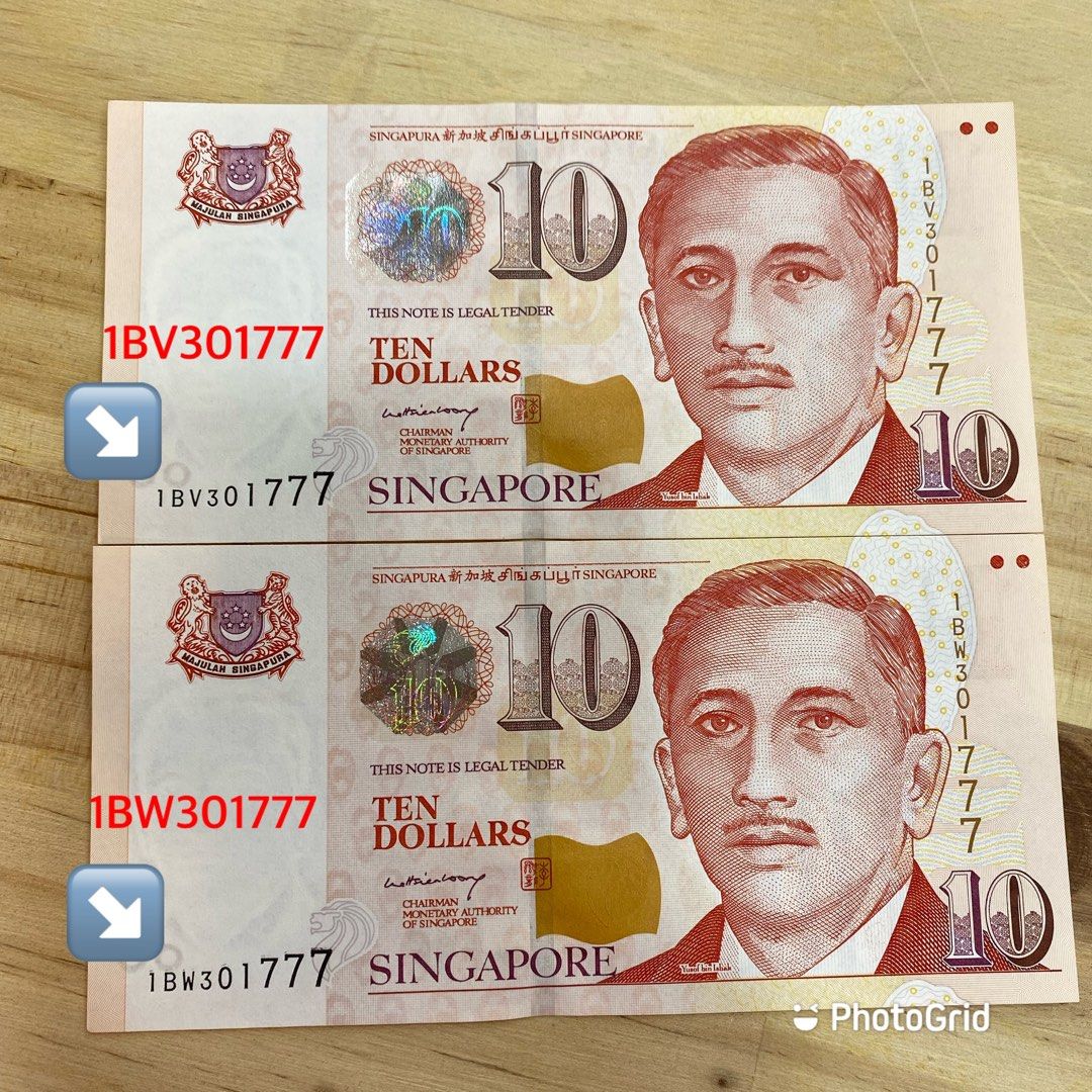Singapore Notes $10 Notes, Hobbies & Toys, Memorabilia & Collectibles ...