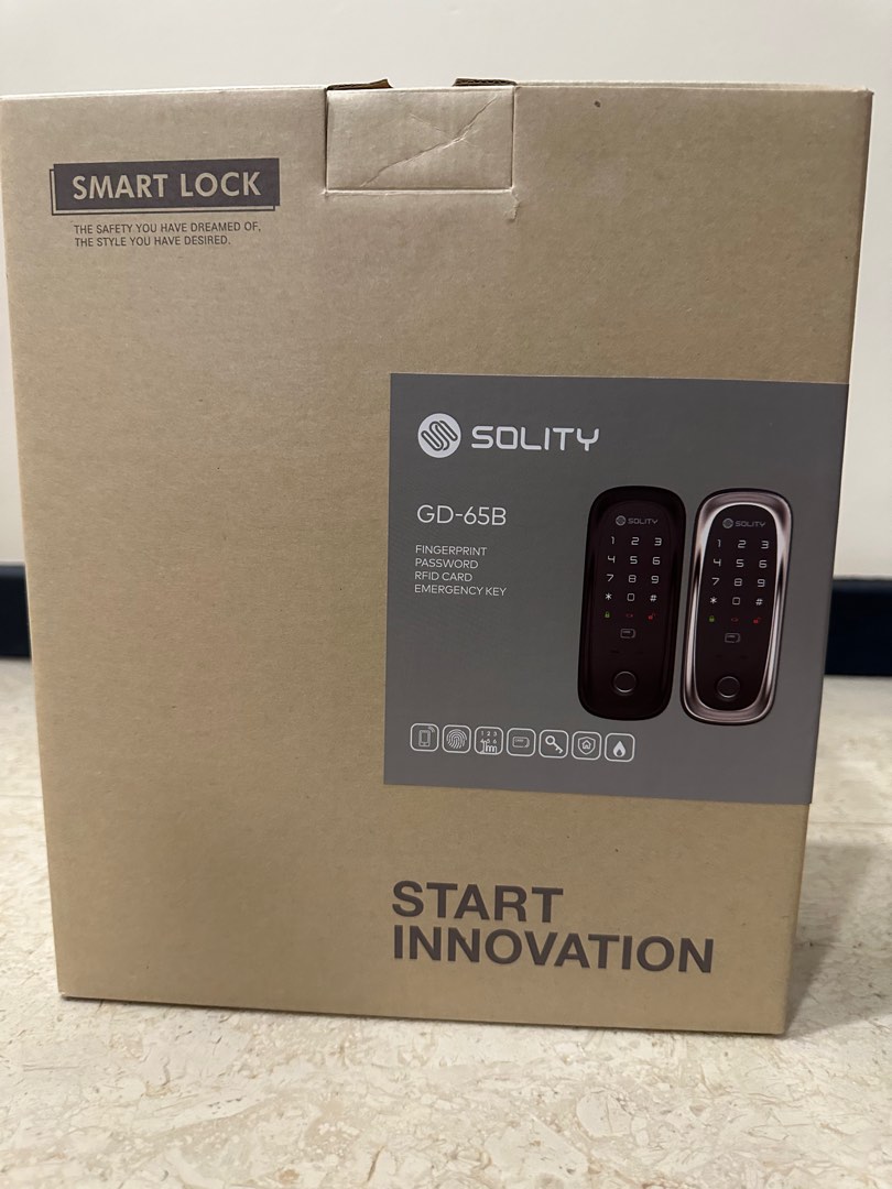 Solity Smart Gate Lock GD-65B, Furniture & Home Living, Security ...