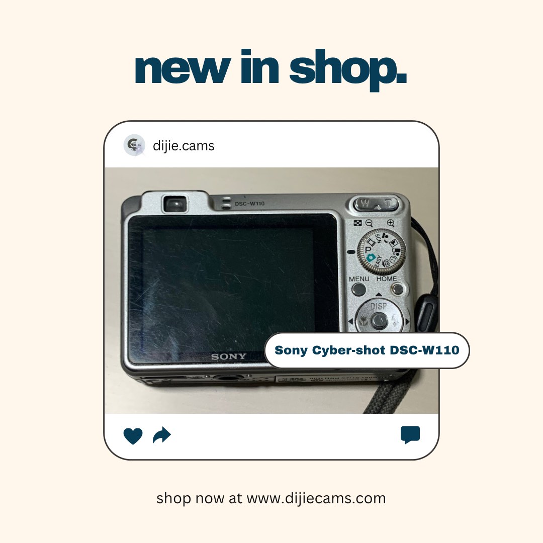 SONY CYBER-SHOT DSC-W110 DIGITAL CAMERA / DIGICAM, Photography, Cameras ...