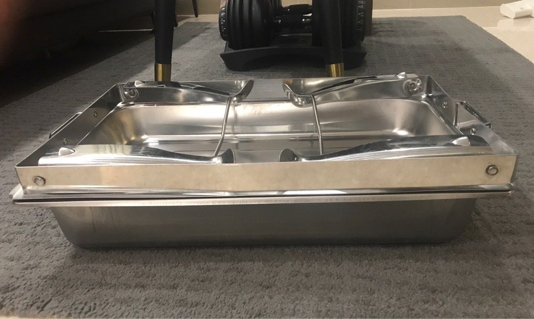 Stainless Steel Buffet Tray with Stands, Hobbies & Toys, Memorabilia ...