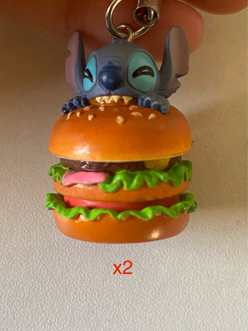 Stitch burger keychain phone charm lot 2, Hobbies & Toys, Toys & Games ...