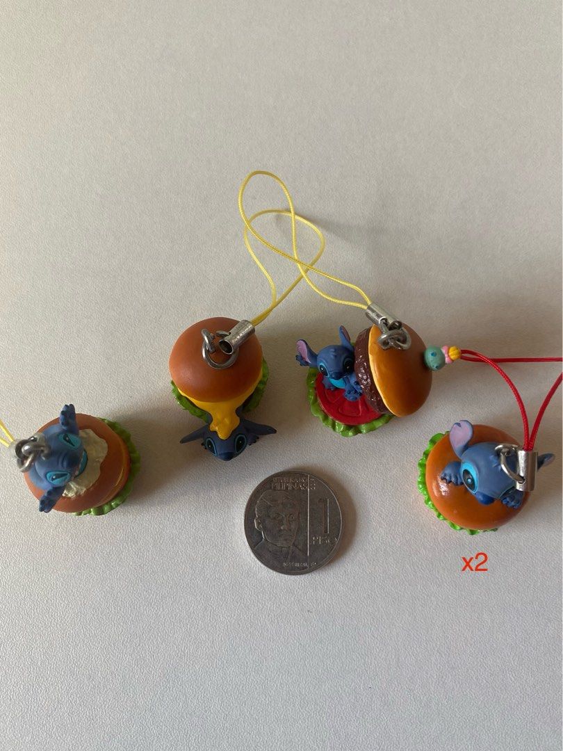 Stitch burger keychain phone charm lot 2, Hobbies & Toys, Toys & Games ...
