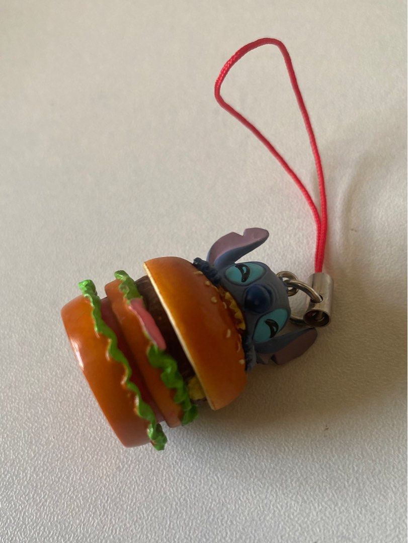Stitch burger keychain phone charm lot 2, Hobbies & Toys, Toys & Games ...