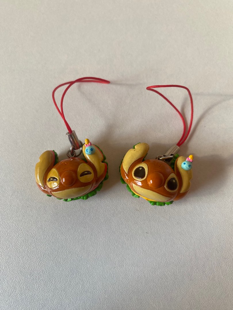 Stitch sandwich keychain phone charm, Hobbies & Toys, Toys & Games on ...