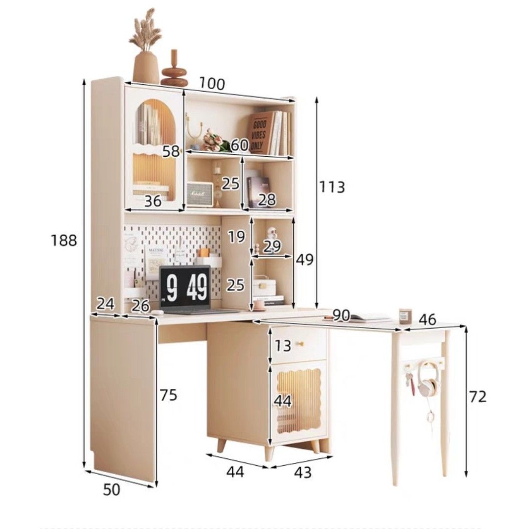 Nordic Style Study / Computer Table, Furniture & Home Living, Furniture ...