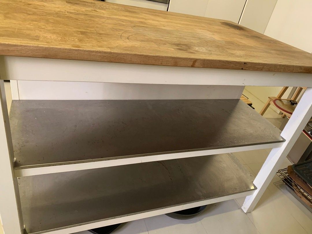 Sturdy & functional kitchen island / workbench! Ikea TORNVIKEN with ...